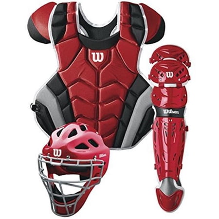 Wilson Sports WTA4601SCADT C1K Scarlet Adult Catchers Gear Kit ...