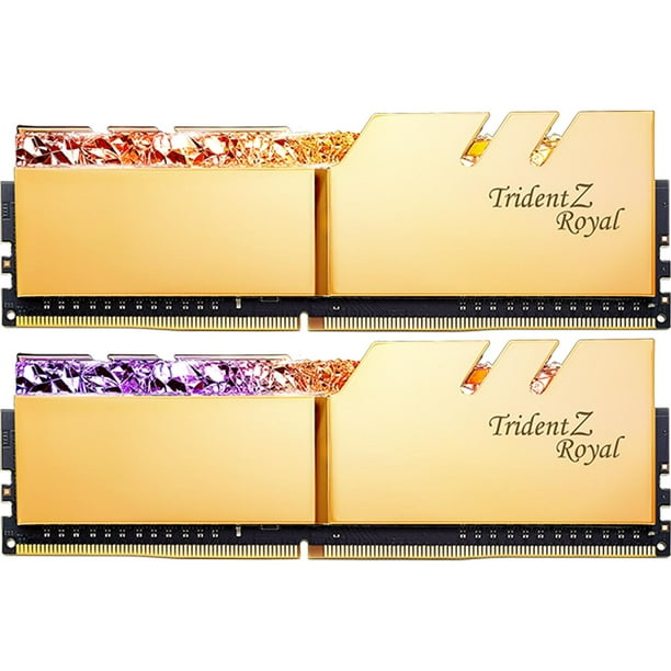 Memoria RAM DDR4 32GB 3600MHz G.SKILL Trident Z Royal RGB 2x16GB Dorado ...