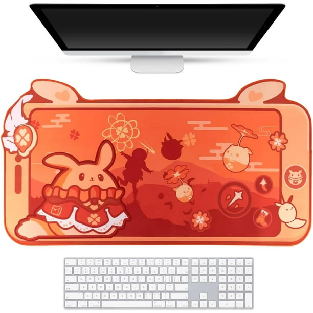 Klee Desk Mat | Dodoco Cute Egg Orange Large Mouse Pad | Anime Video ...