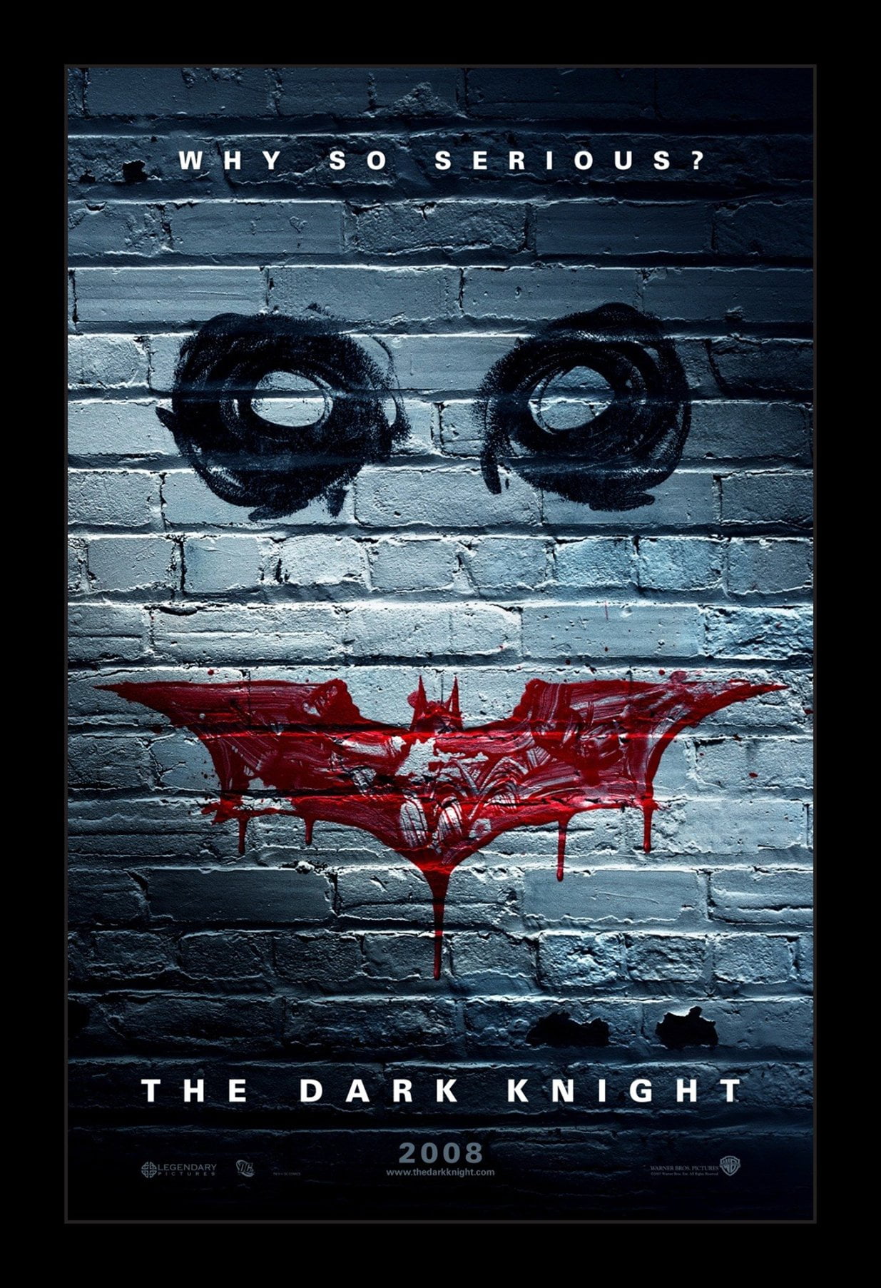BATMAN THE DARK KNIGHT - 11x17 Framed Movie Poster - Walmart.com