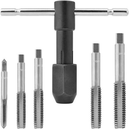 Kit of 6 Tarauds Keys M6 x 1.0 mm - M12 x 1.75 mm - Steel alloy tools ...