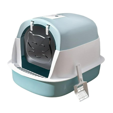 Cat litter box with hood and lid, cat litter box, fully enclosed cat ...