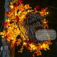 CHE-Thanksgiving Decorations Maple Leaf String Lights Plug in 120V ...