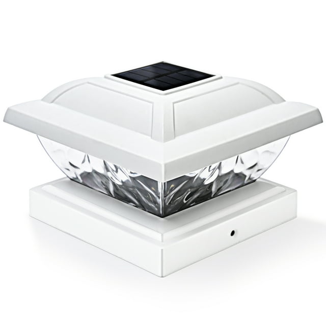 Solar Powered LED Outdoor Fence Post Cap Light for Deck, Patio, Garden ...