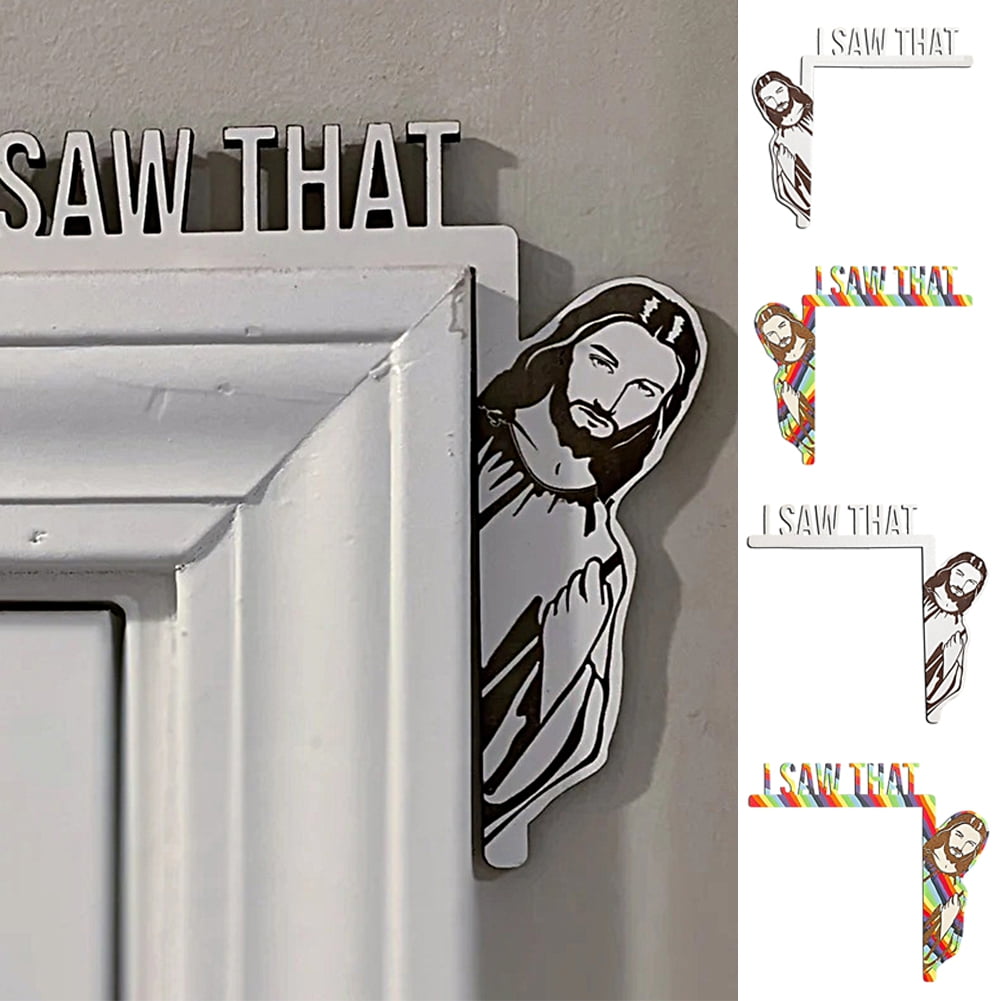 Shenmeida Creative Home Decor Jesus,I Saw That I Over Door Jesus Sign ...