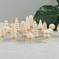 20Pcs Unfinished Wooden Tree DIY Wooden Tree Mini Wood Trees for DIY ...