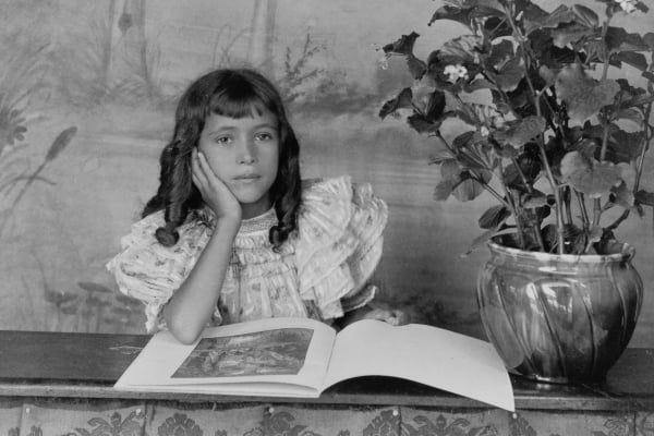 Print: Daughter Of Thomas E. Askew, Head-And-Shoulders Portrait, Seated ...