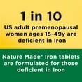 (3 pack) Nature Made Iron 65 mg (325 mg Ferrous Sulfate) Tablets, Dietary Supplement, 150 Count ...