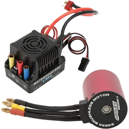 RC Brushless Motor and ESC,60A ESC S3650 5200KV Brushless Motor ...