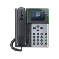 Poly Edge E220 IP Phone - Corded - Corded - Bluetooth - Desktop, Wall Mountable - Black - VoIP ...