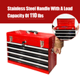 21" Metal Tool Box with 4 Drawers – Heavy Duty Portable, EVA Liners ...