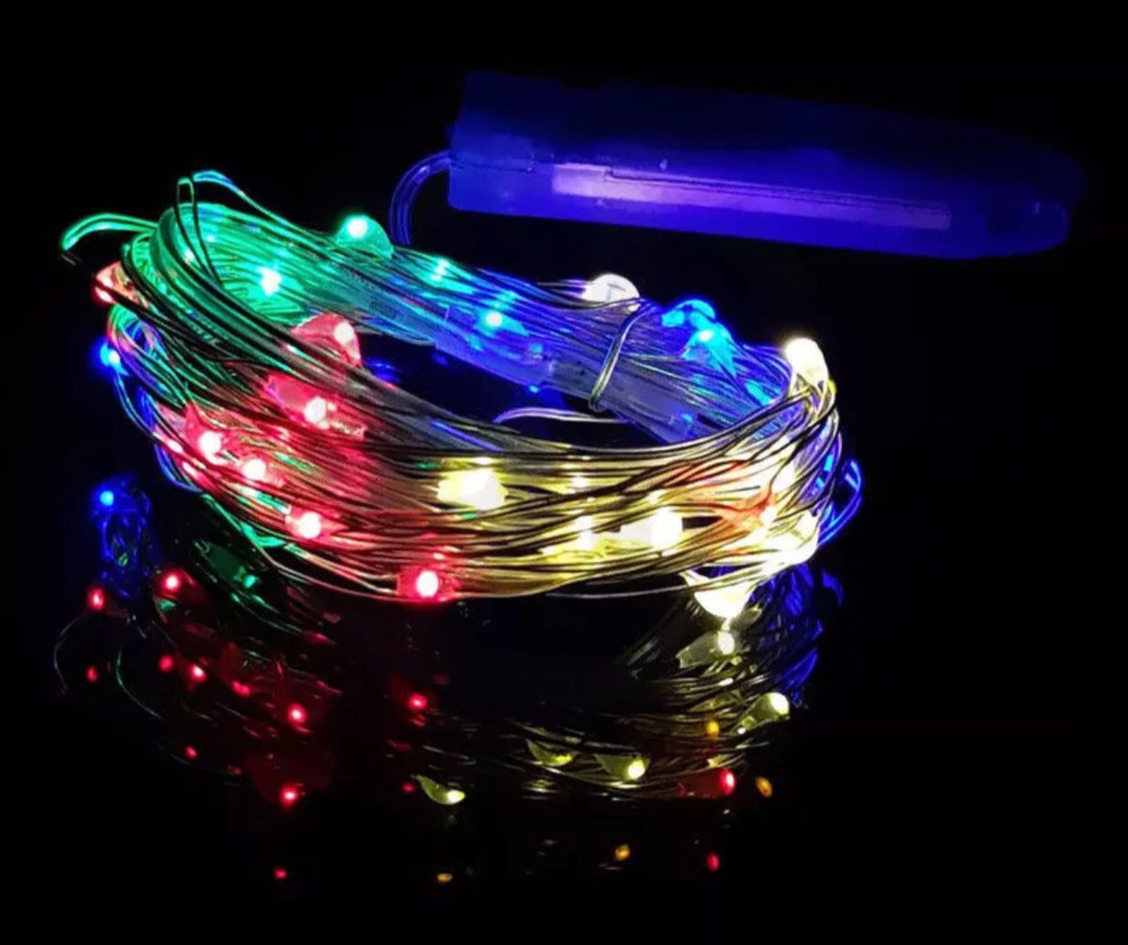 Perfect Holiday 20 LED String Fairy Light w/ battery - Multicolor ...