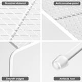 Mimifly Kitchen Cupboard Organiser 2 Pack Metal Wire Shelves White 32 ...