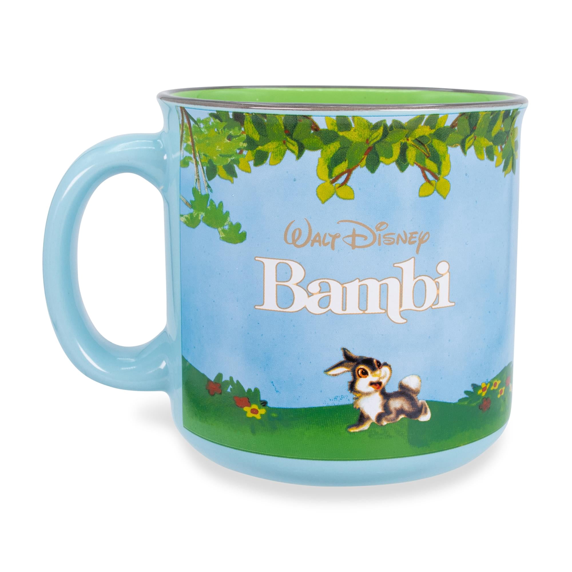 Disney Bambi Meadow Scene Ceramic Camper Mug Holds 20 Ounces