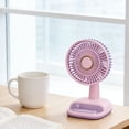 Candy Color Mini Desktop Fan USB Rechargeable Small Fan for Office Desk ...