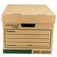 Recycled Heavy-Duty Record Storage Box, Letter/legal Files, Kraft/green ...