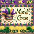 Colorful Design Mardi Gras Banner Masquerade Theme Carnival Display ...
