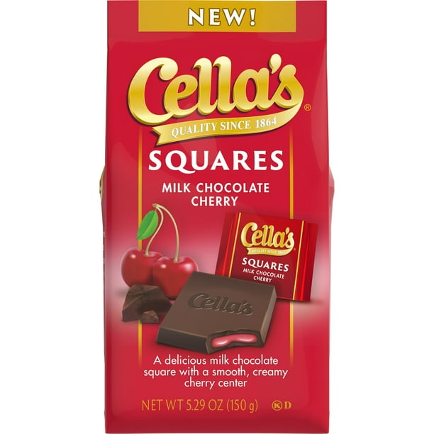 Cella's Milk Chocolate Cherry Squares 5.29 Oz. - Walmart.com