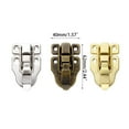 Antique Iron Box Hasp for Latch Vintage Jewelry Box Decorative Clasp ...