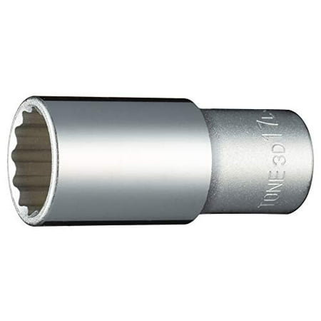 TONE deep socket (12 angles) 3D-17L insertion angle 9.5mm (3/8") width ...