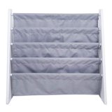Wildkin Canvas Sling Book Shelf for Boys and Girls, Wooden Design ...