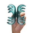 4 Inch Gradient Color Hair Claw for Women, Niagara Blue Strong Grip ...