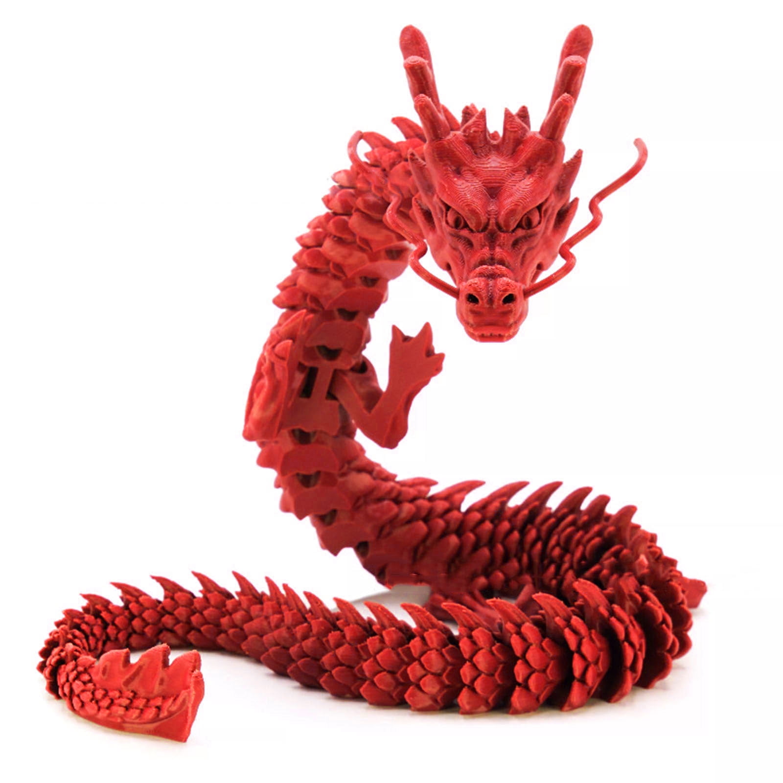 3D Printed Articulated Dragon Special Dragon Model Adjustable Joints ...