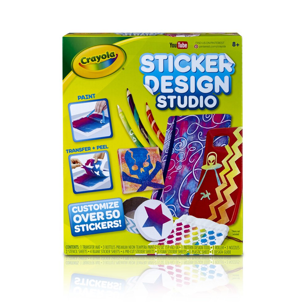Crayola Sticker Design Studio, Paint & Print Art Activity with ...