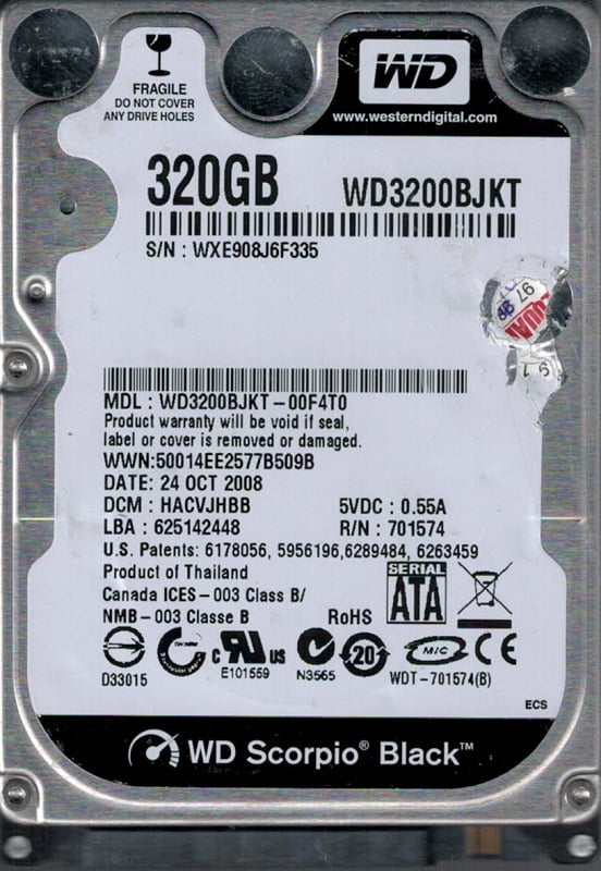 WD3200BJKT-00F4T0 Western Digital 320GB DCM: HACVJHBB - Walmart.com