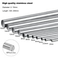 10Pcs 304 Stainless Steel Round Rod, 2.5mm Diameter Length 250mm Metal ...
