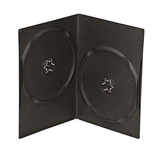 maxtek 7mm slim black double cd/dvd case, 100 pieces pack. - Walmart ...