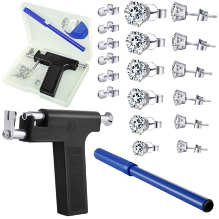 Stainless Steel Body Ear Piercing Tool Set Ear Nose Navel Piercing ...