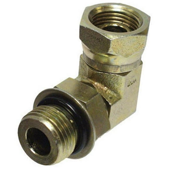 Apache 39005175 1/2" Male Pipe x 1/2" Female Pipe 90 Hydraulic Adapter ...