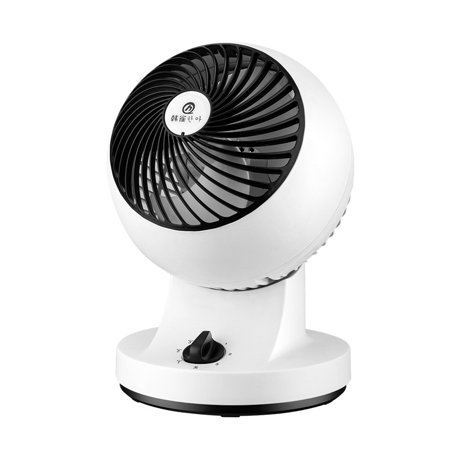 Silent and compact desk fan / table fan, 50W, Patented 3D propellers, 3 ...