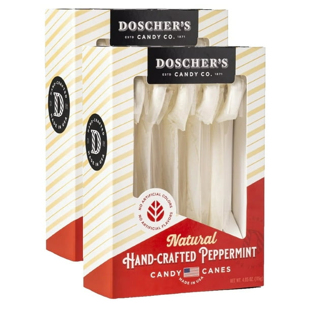 Doscher's Handmade Natural Candy Canes - 4.05 oz. Box - Walmart.com