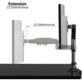 NB North Bayou Monitor Desk Mount Long Arm for Monitors Within 4.4 to ...