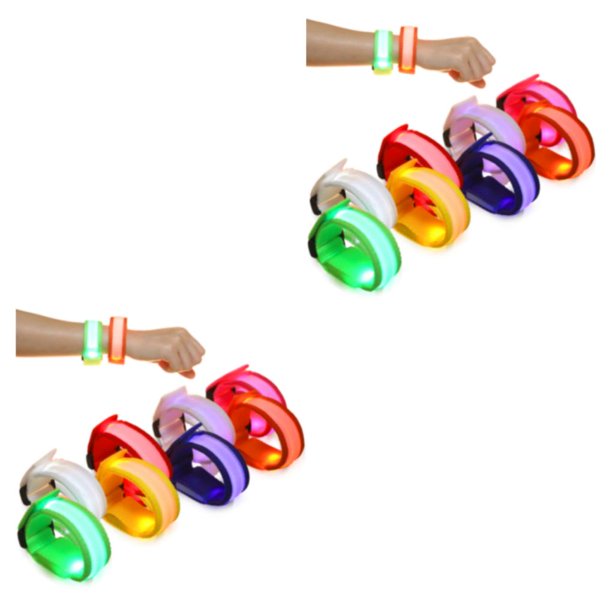Guardoinrt 8piece Light Up Wristbands Be Seen And Stay Safe In Style ...
