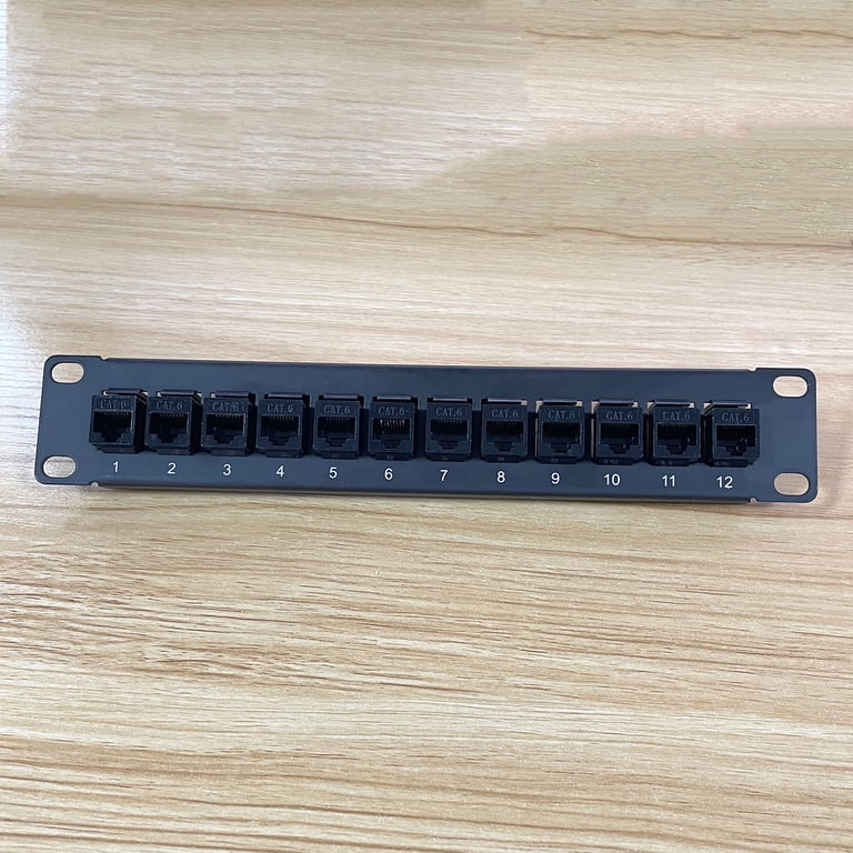 Patch Panel Wall Mount 8-Port Cat6 Wall Mount Keystone Panel - Shielded ...