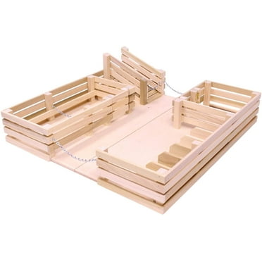 Little Farmer Hay Baling Toy Set - Wooden Toy Tractor, Hay Baler, Hay ...