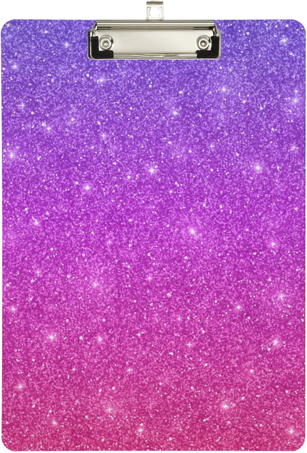 FMSHPON Fun Purple Pink Glitter Clipboard Hardboard Wood Nursing Clip ...