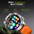 Outdoor Smartwatch, 1.46" Display, 100+ Sports Modes, 1000mAh Long ...