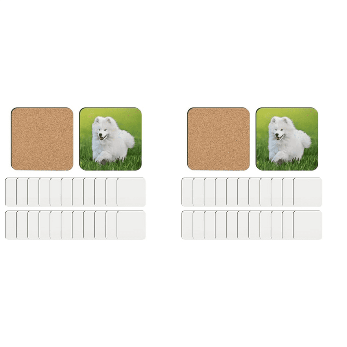 Click here for Unbranded 48 Pcs Sublimation Coasters Blank Mdf Co... prices