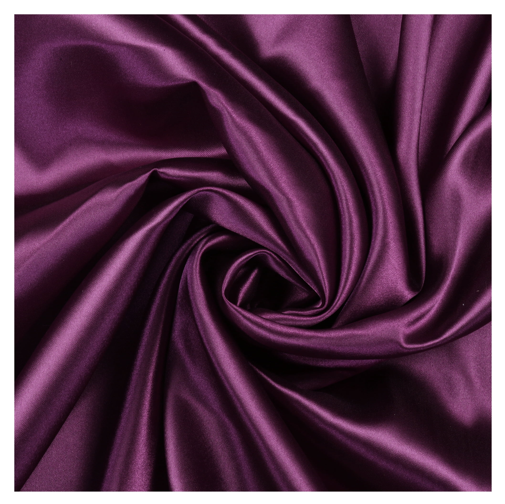 MDS Pack of 10 Yard Charmeuse Bridal SOLID Satin Fabric for Wedding ...