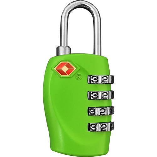TraverGo 4 Digit Combination Lock, Green TR1140GN - Walmart.com