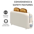 Slim 2-Slice Toaster, 10" Long Slot,6 Shade Settings with Cancel ...