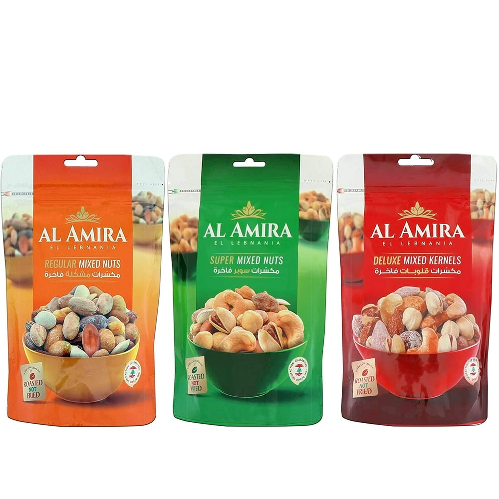 Al Amira - Mixed Nuts Combo (Regular, Super, Deluxe), 300g x 3 ...