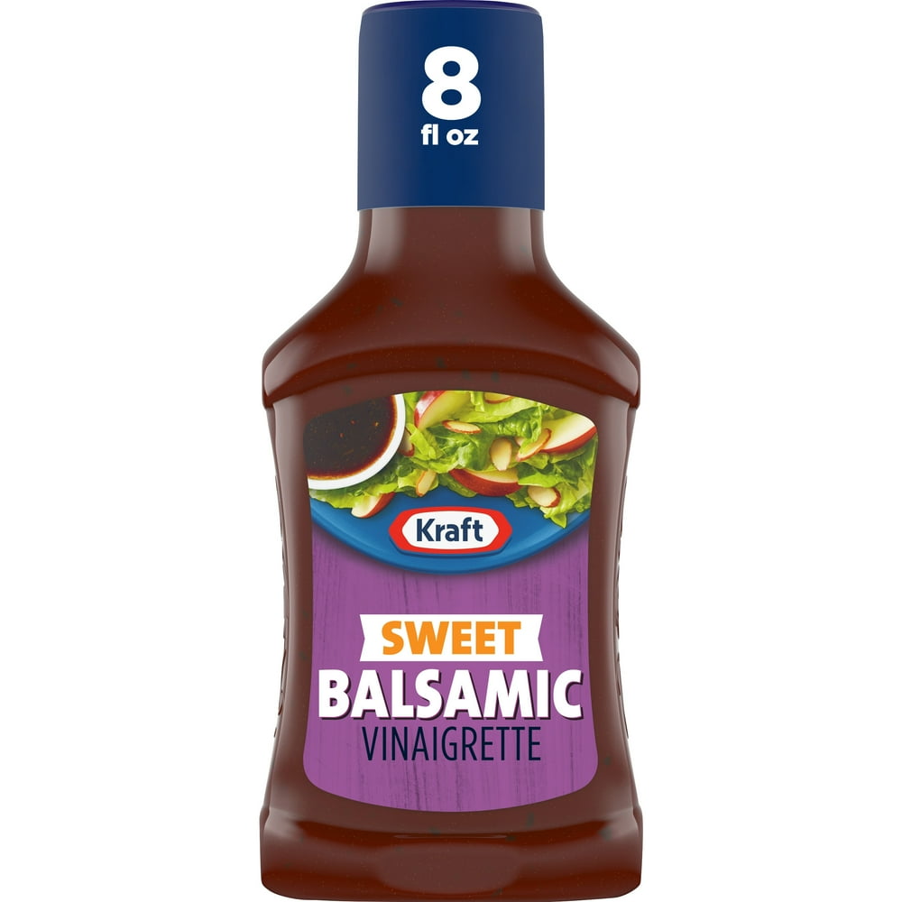 Kraft Sweet Balsamic Vinaigrette Salad Dressing, 8 fl oz Bottle ...