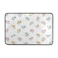 Bath Curtain & 60x72in Non-Slip Bath Mat Set 12-Grommet Shower Curtain ...