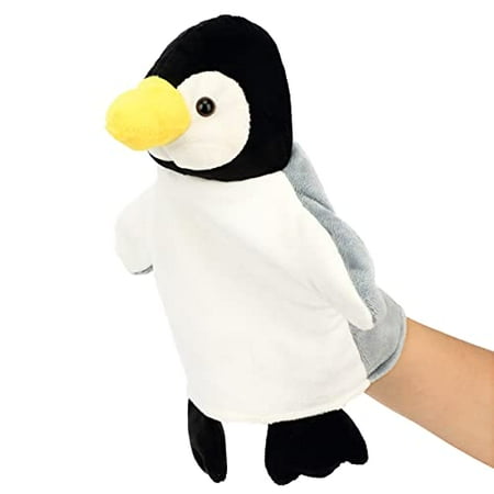 Easfan Penguin Hand Puppet with Movable Arms Plush Stuffed Animal Toy ...