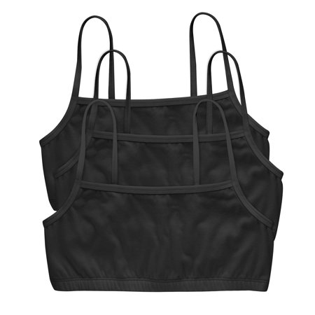 Hanes Women's Cotton String Bralette, 3-Pack, 3 Pack-Black, X-Large ...